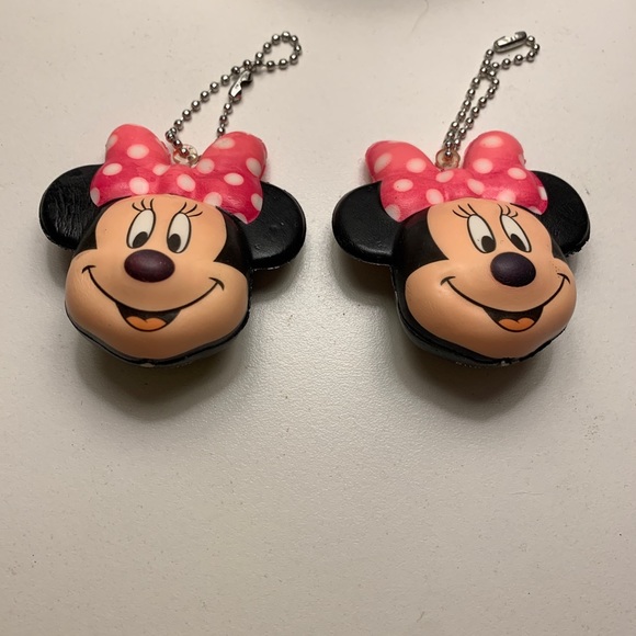 Disney | Other | Minnie Mouse Head Squishy Key Chain | Poshmark